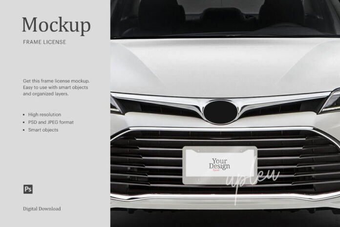 17+ Creative License Plate Mockup PSD Templates