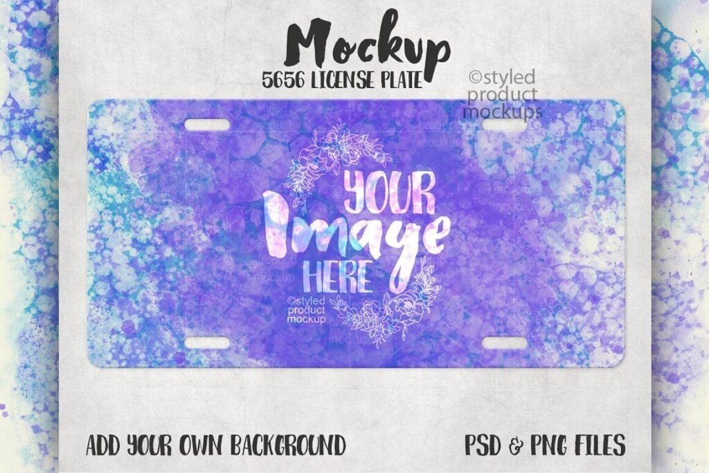 17+ Creative License Plate Mockup PSD Templates