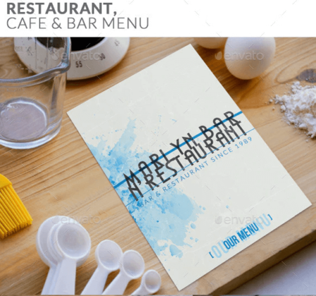 21+ Unique Bar Menu Mockup PSD Templates for Branding
