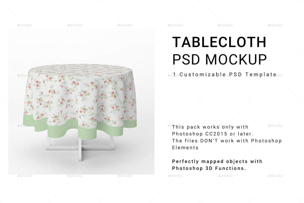 24+ Best Tablecloth Mockup PSD Templates - Mockup Den