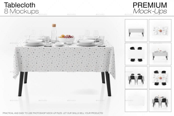 24+ Best Tablecloth Mockup PSD Templates - Mockup Den