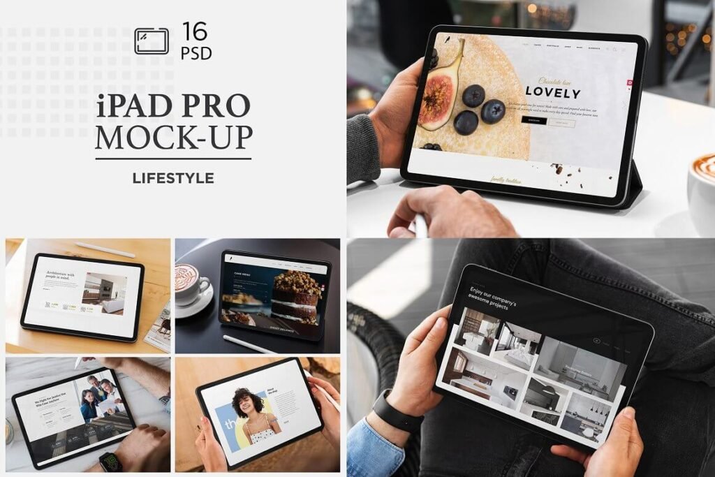 20+ Cool iPad Screen Mockup PSD Templates - Mockup Den