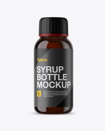 27+ Best Syrup Bottle Mockup PSD Templates - Mockup Den