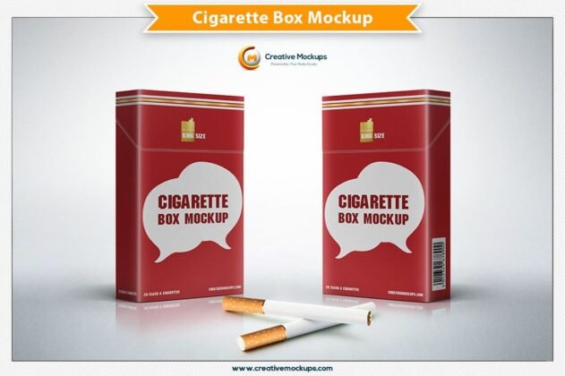 18+ Brandable Cigarettes Pack Mockup PSD Packaging