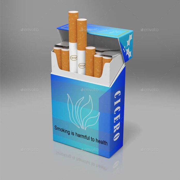 18+ Brandable Cigarettes Pack Mockup PSD Packaging