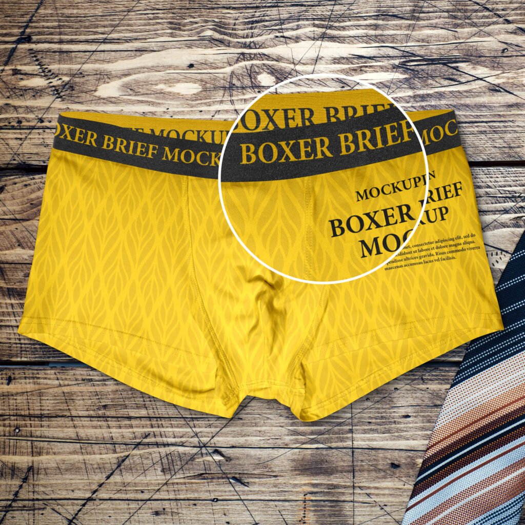Free Boxer Brief Mockup PSD
