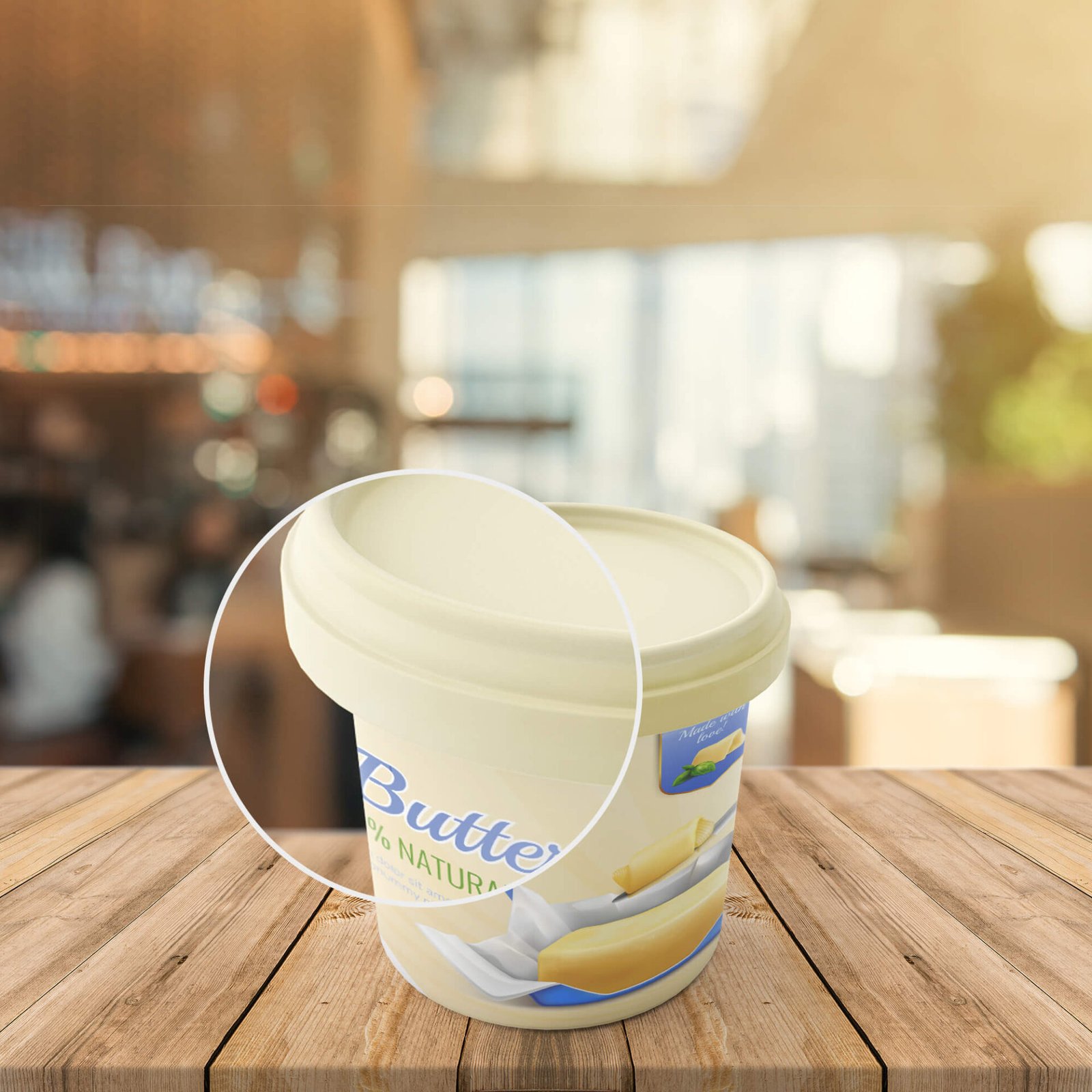 Free Butter Mockup PSD Template