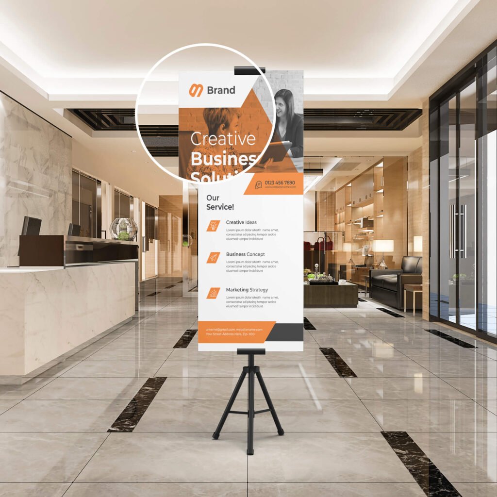 Free Exhibition Stand Mockup PSD Template - Mockup Den