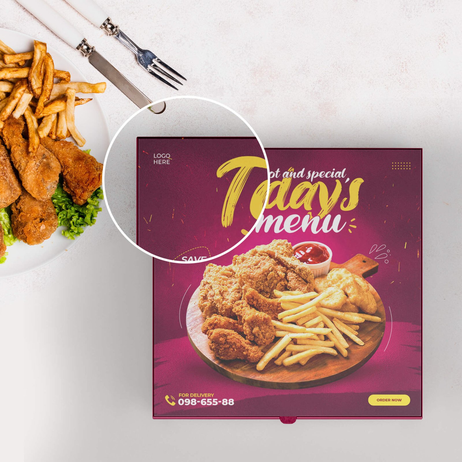 Free Fast Food Packaging Mockup