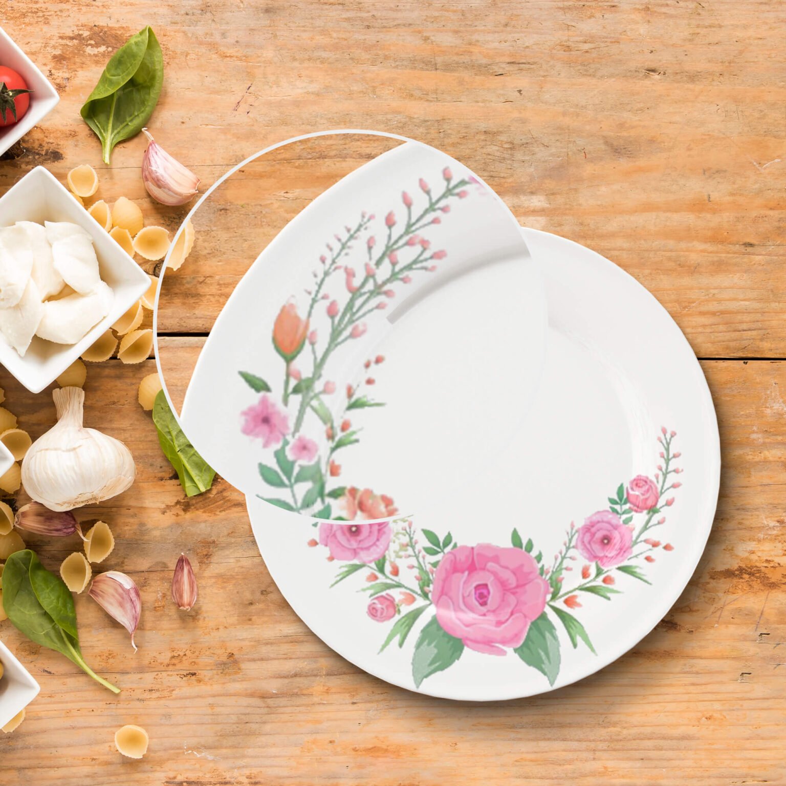 Free Plate Mockup PSD Template