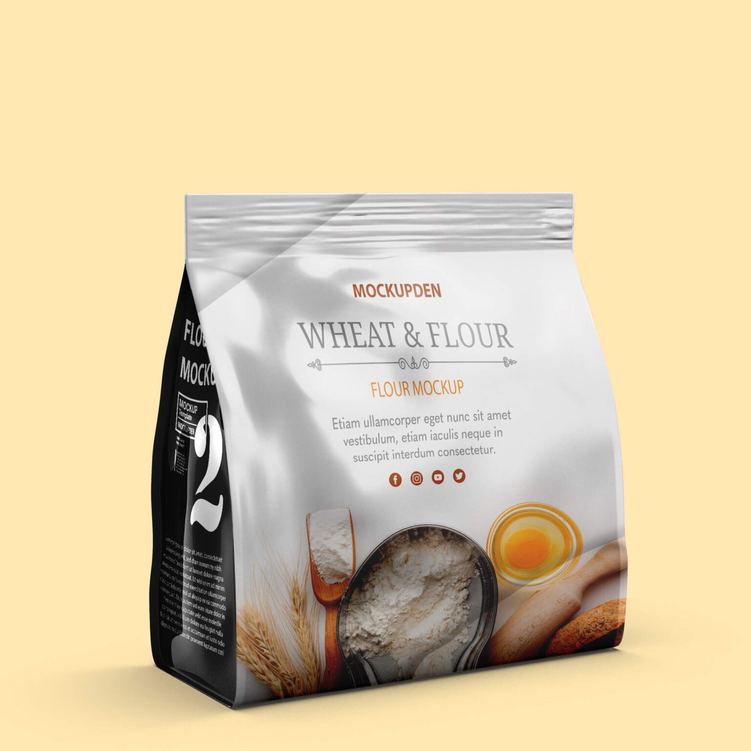 22+ FREE Flour Bag Mockup Packaging PSD Templates
