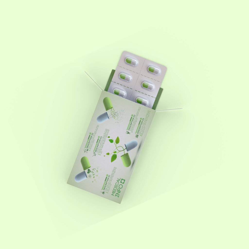 Free Medical Packaging Mockup PSD Template - Mockup Den