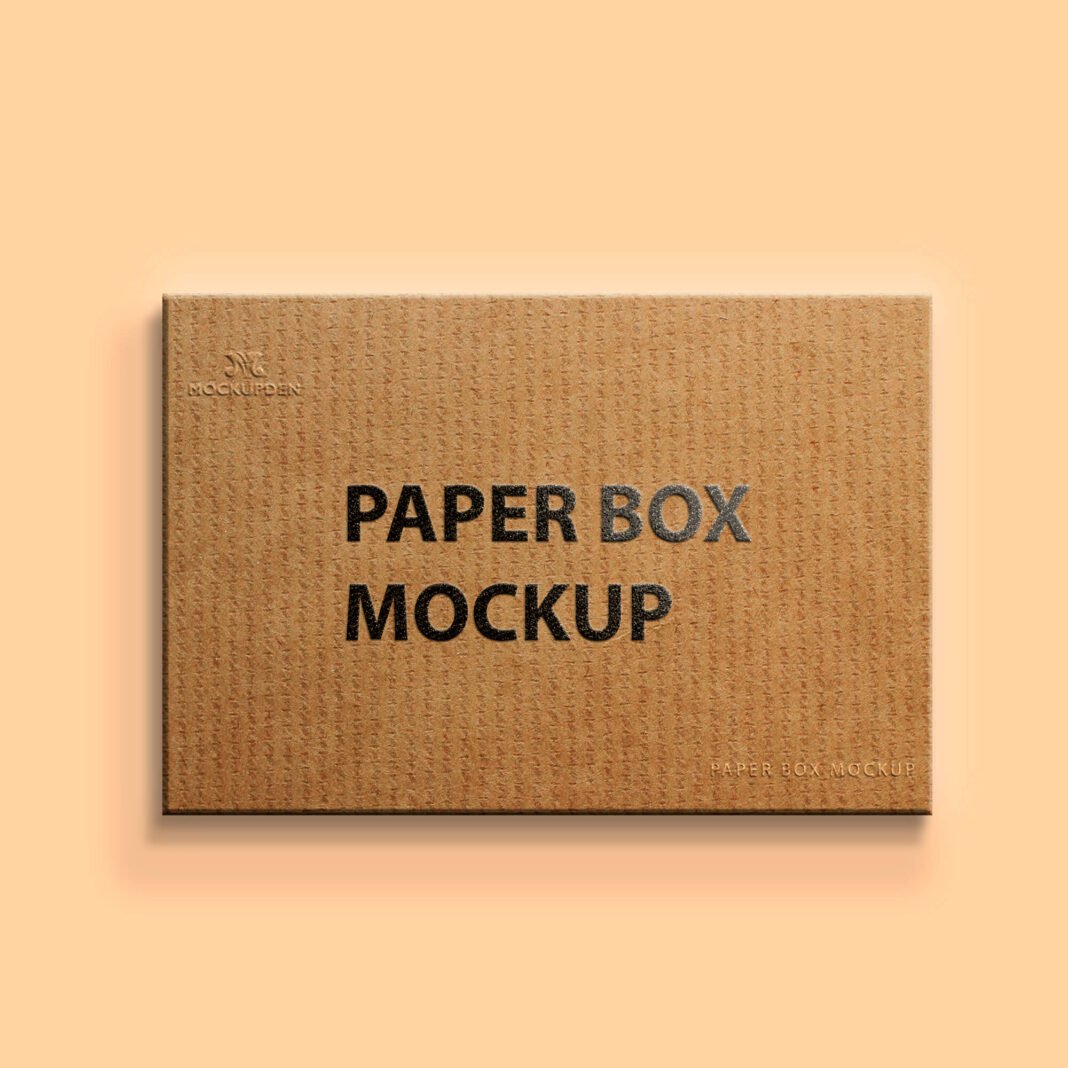 Free Paper Box Mockup PSD