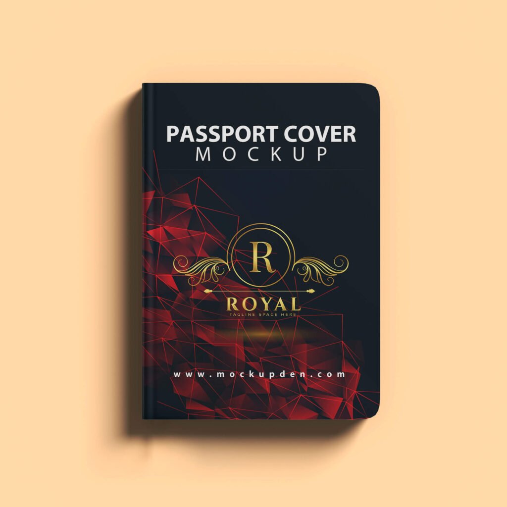 Free Passport Cover Mockup PSD Template - Mockup Den