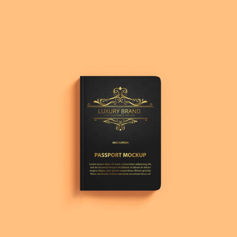 Free Passport Mockup PSD Template - Mockup Den