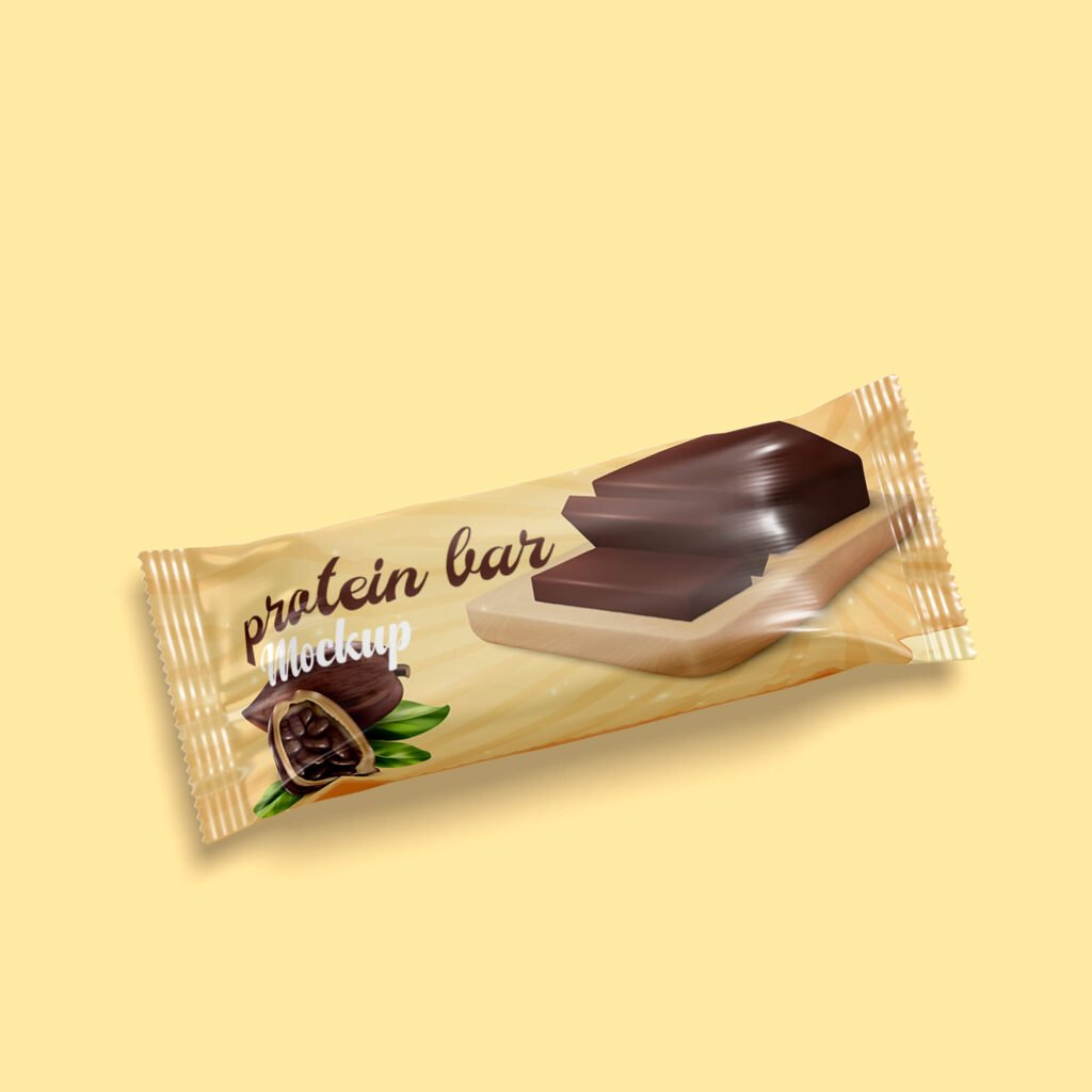 Free Protein Bar Mockup PSD