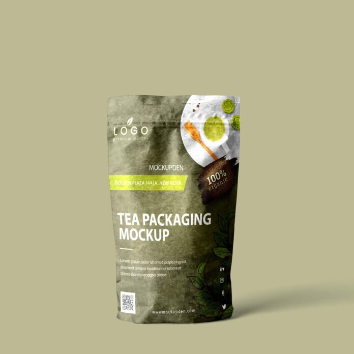 Free Tea Packaging Mockup PSD Template - Mockup Den