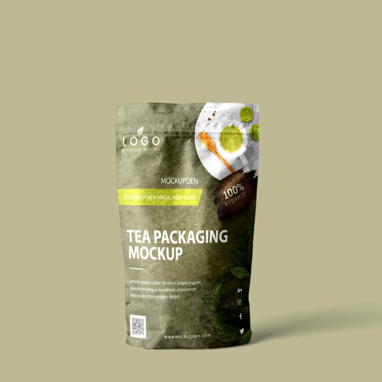 Free Tea Packaging Mockup PSD Template - Mockup Den