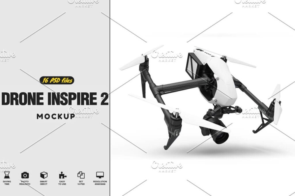 18+ Best Drone Mockup (FREE & Premium) PSD Templates