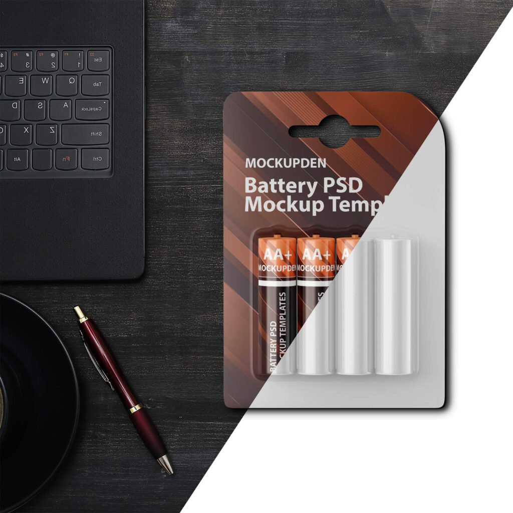 Free Battery PSD Mockup Templates - Mockup Den