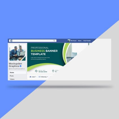 Free Facebook Cover Mockup PSD