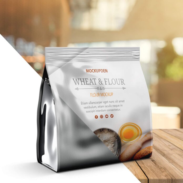 Free Flour Mockup PSD Template