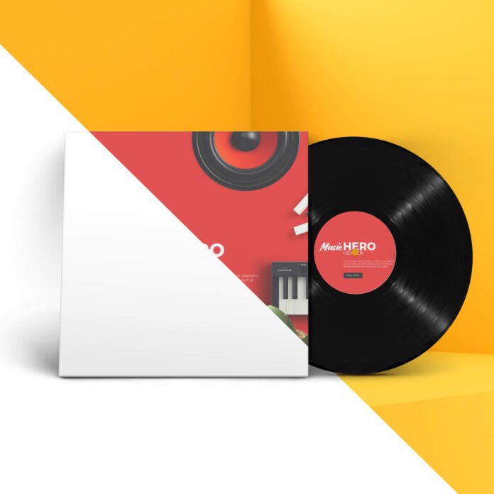 Free Lp Cover Mockup PSD Template