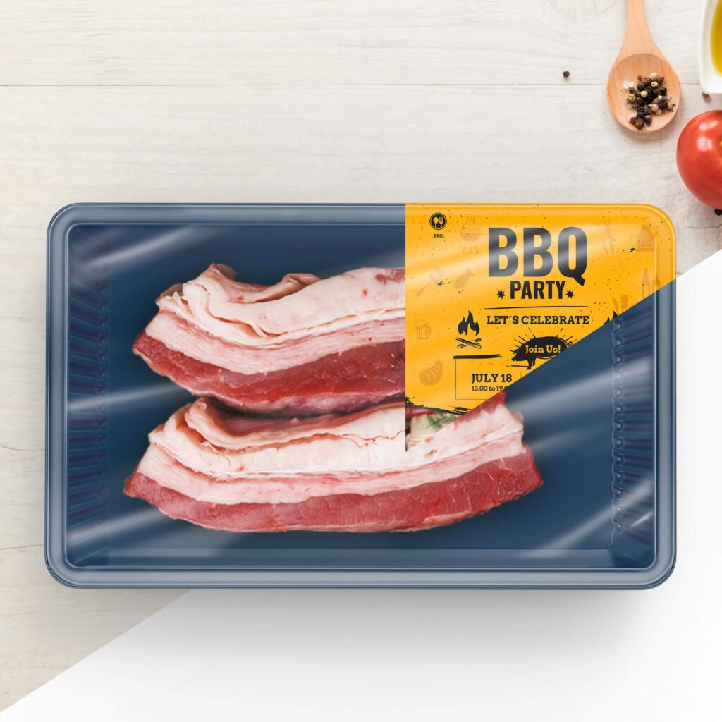 Free Meat Packaging Mockup PSD