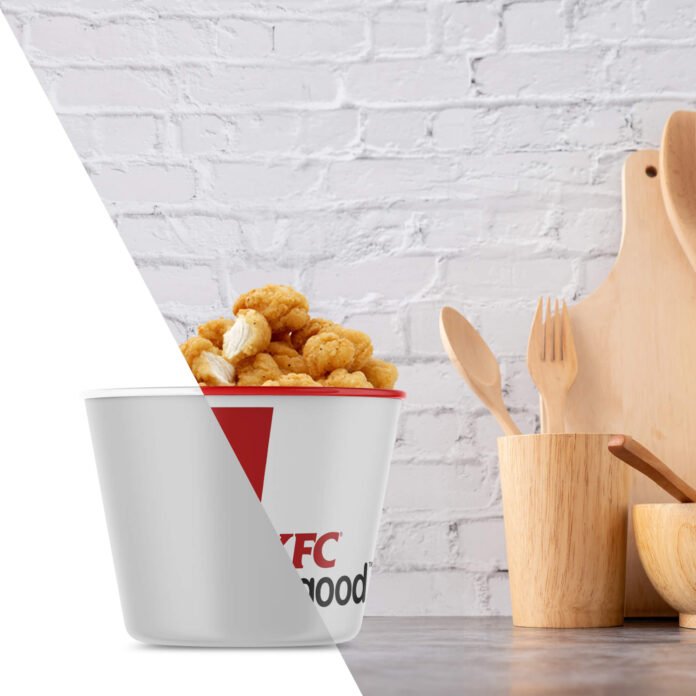 Free kfc Bucket Mockup PSD