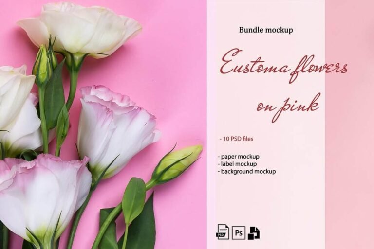 20+ Beautiful Flowers Packaging Mockup PSD Templates