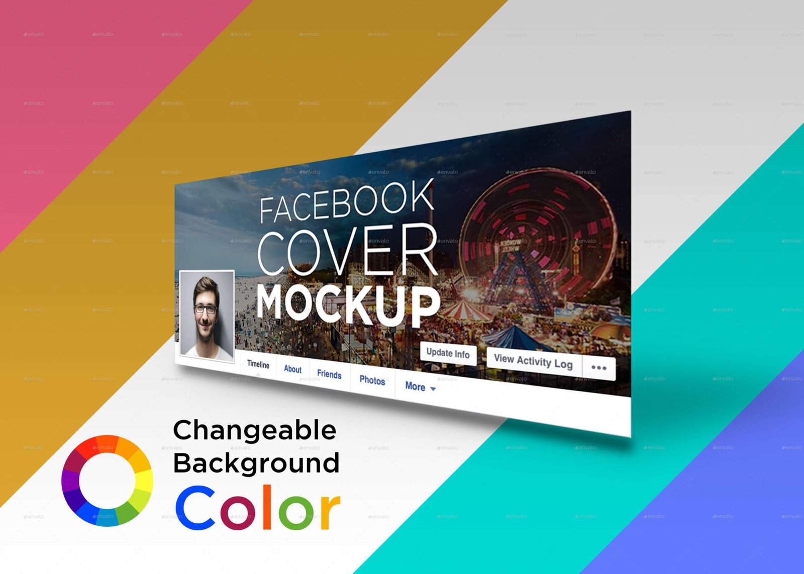39+ Catchy Facebook Header Mockup PSD Templates - Mockup Den