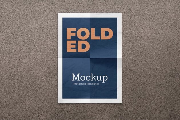 24+ Best Folded Paper Mockup (A4, Designer,) PSD Template
