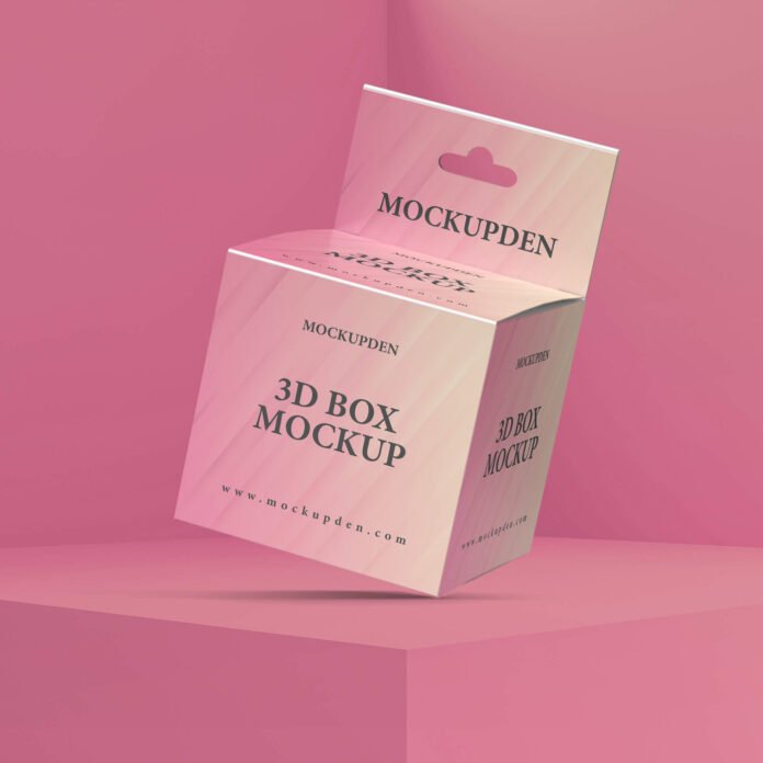 Free 3D Box Mockup PSD Template - Mockup Den
