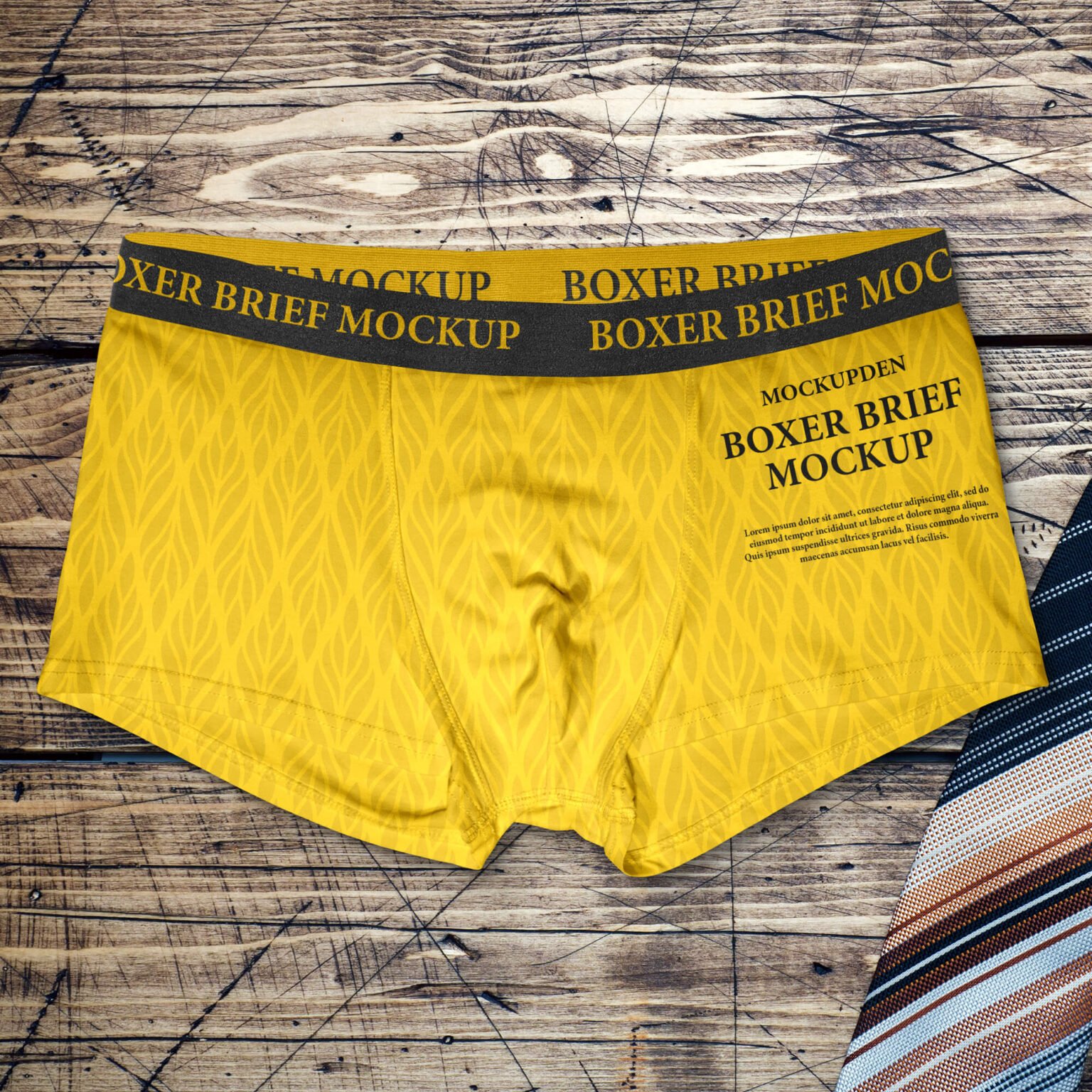 Free Boxer Brief Mockup PSD