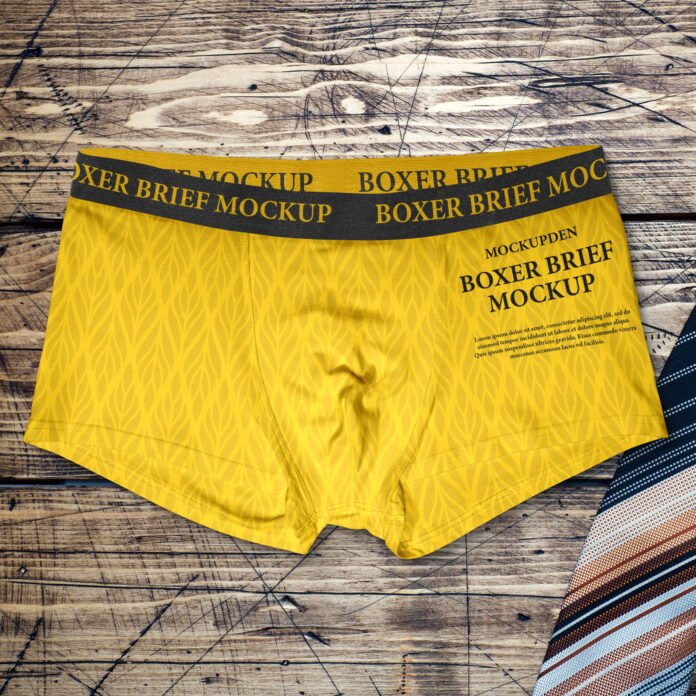 Free Boxer Brief Mockup PSD
