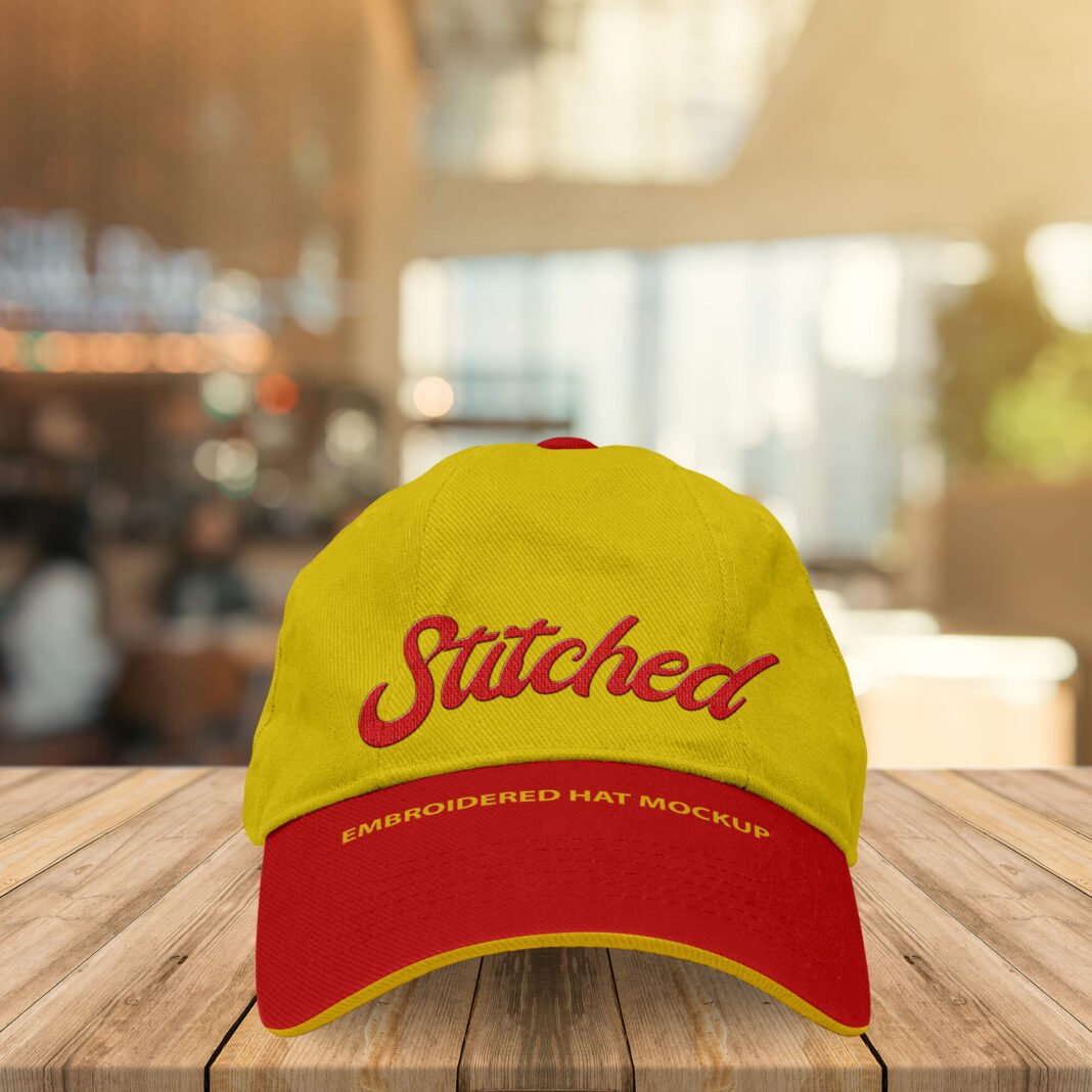 Free Embroidered Hat Mockup PSD Template - Mockup Den