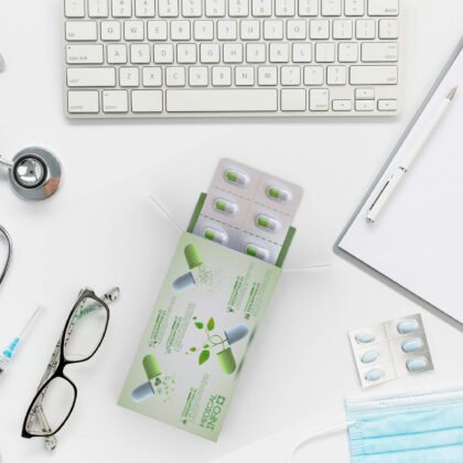 Free Medical Packaging Mockup PSD Template - Mockup Den
