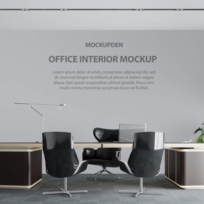 Free Office interior Mockup PSD Template - Mockup Den