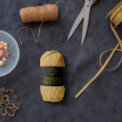 Free Thread Mockup PSD Template - Mockup Den