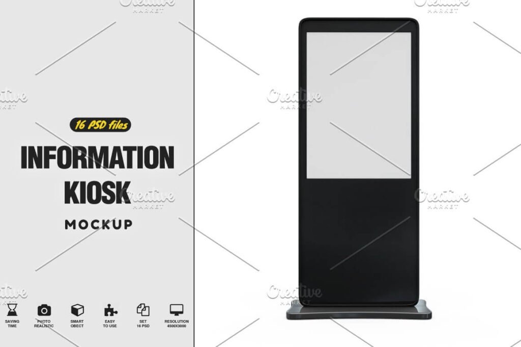 27+ Best Promotional Kiosk Mockup PSD Templates - Mockup Den