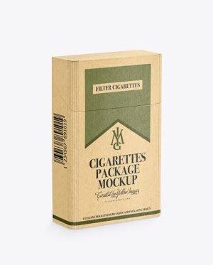 18+ Brandable Cigarettes Pack Mockup PSD Packaging