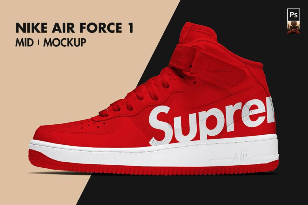 7+ Best Nike Air force 1 Mockup PSD Templates - Mockup Den