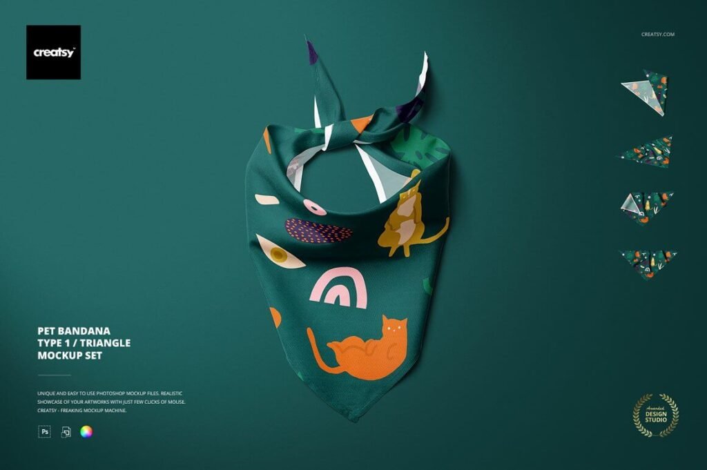 24+ Beautiful Bandana Mockup PSD Templates - Mockup Den