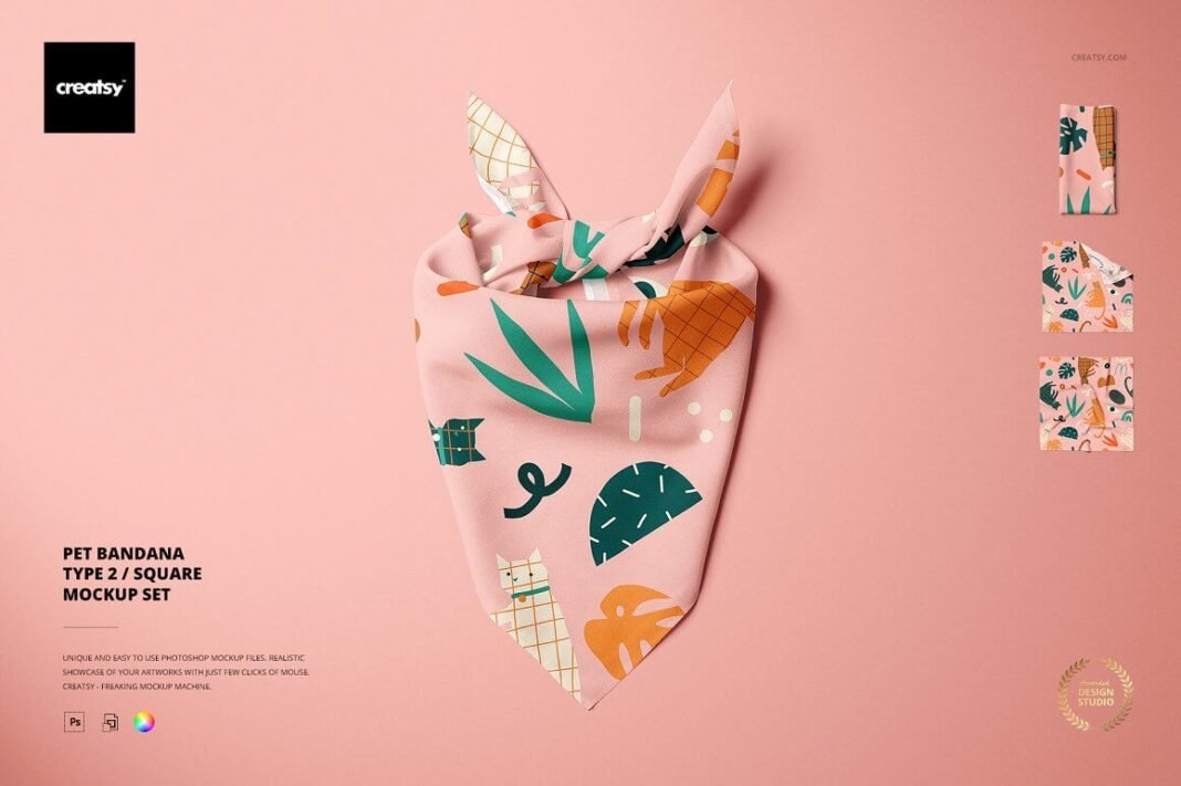 24+ Beautiful Bandana Mockup PSD Templates - Mockup Den