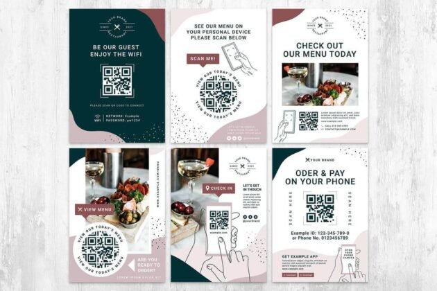 12+ Useful QR Code Mockup PSD Templates - Mockup Den