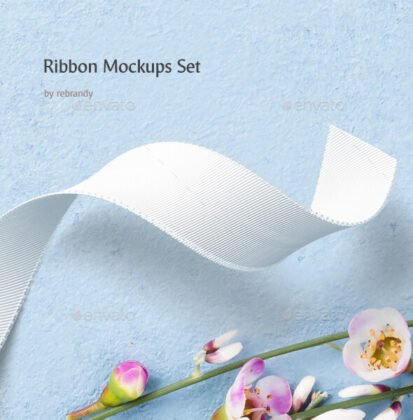 22+ Fantastic Ribbon Mockup PSD Templates - Mockup Den