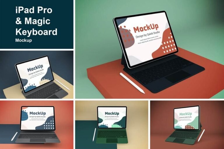 22+ Best Keyboard Mockup PSD Templates (Gaming & Wireless)