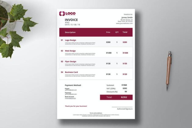 37+ Useful Bill Mockup PSD Templates - Mockup Den