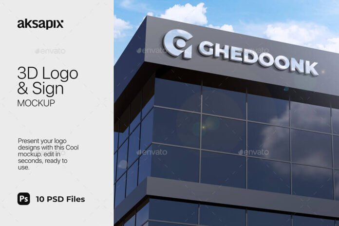 24+ Unique Shop Facade Logo Mockup PSD Templates