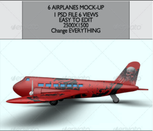 20+ Best Airplane Mockup PSD Templates - Mockup Den